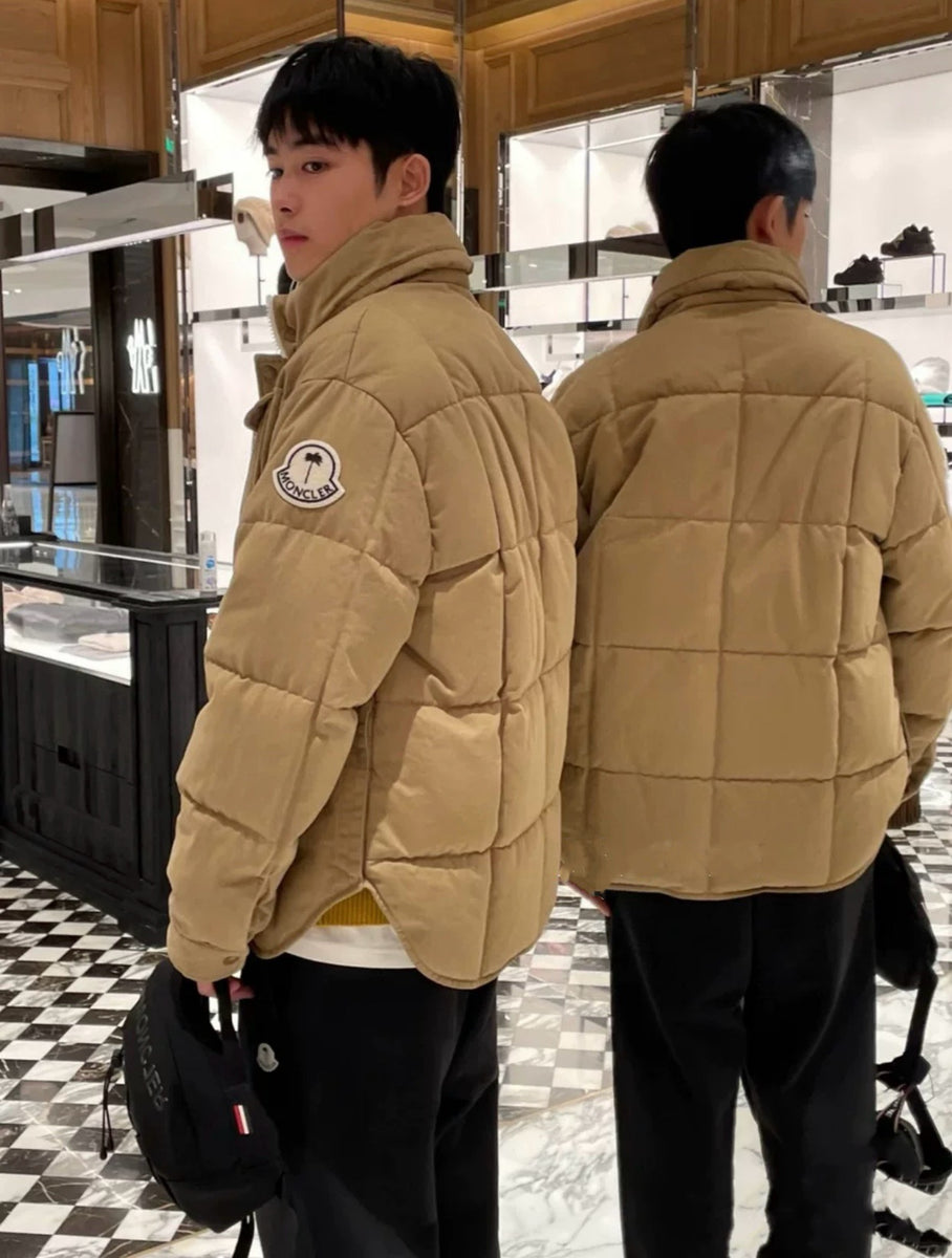 Moncler tan scoop back jacket – Ready2shipnyc