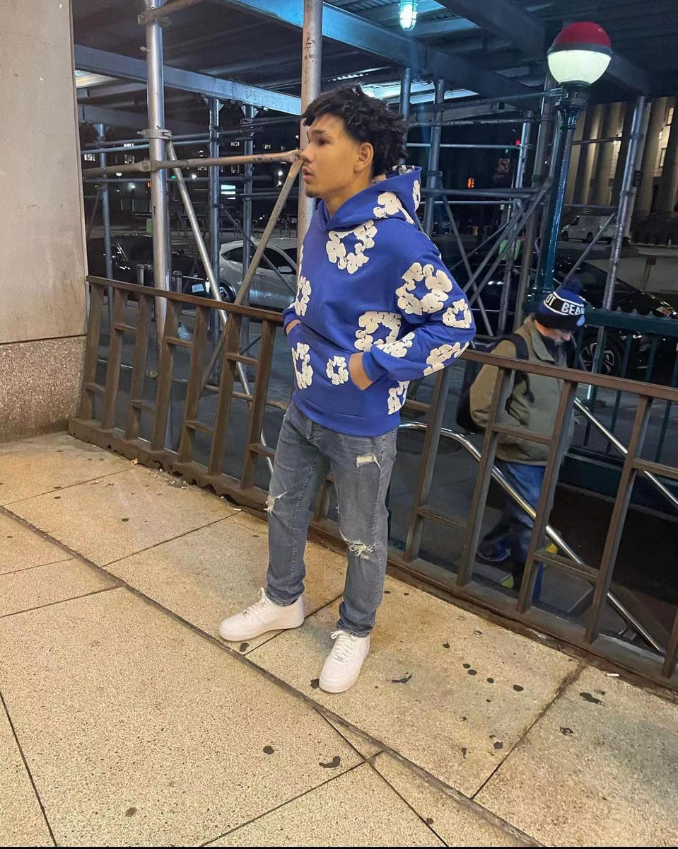 Denim tears royal blue hoodie – Ready2shipnyc