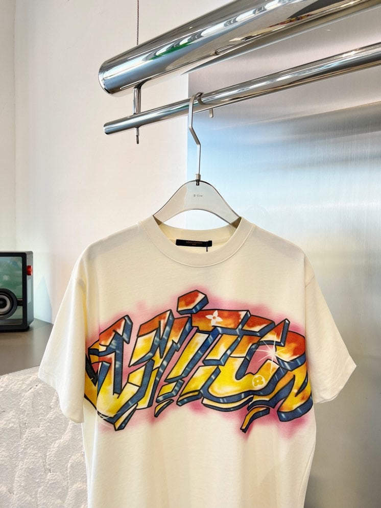 Spray paint monogram shirt – Ready2shipnyc